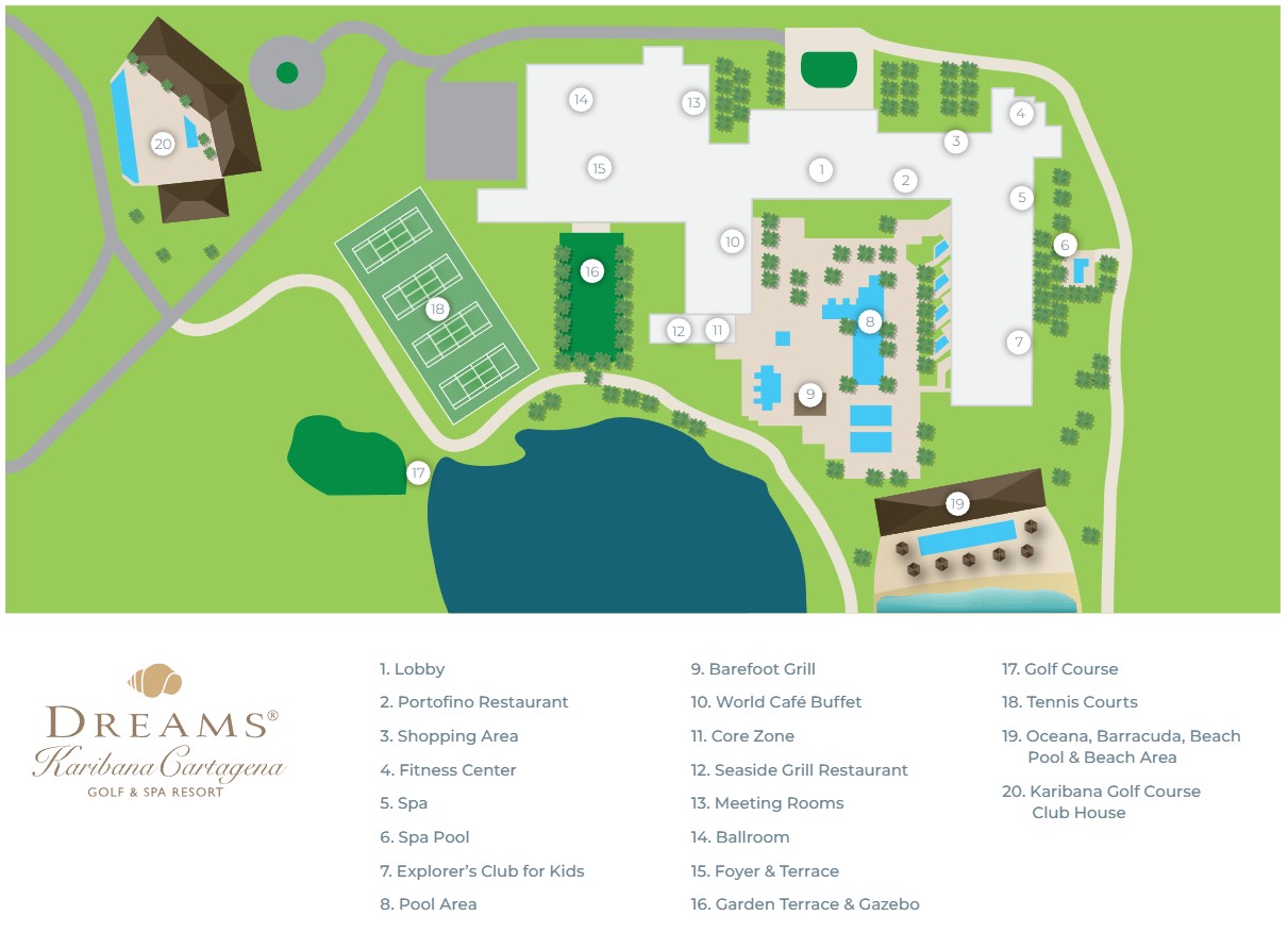 Resort Map Dreams Karibana Cartagena Golf Spa Resort Cartagena Resort Map Dreams Karibana Cartagena Golf Spa Resort Cartagena